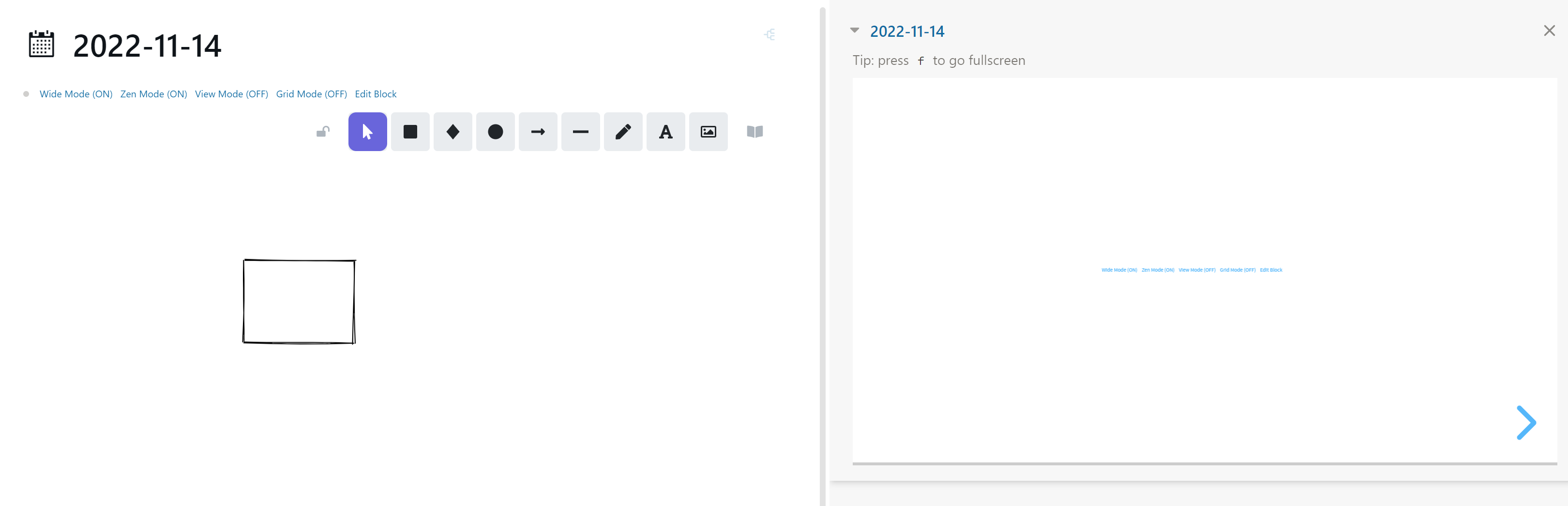 excalidraw drawings are not shown in presentation mode · Issue #7322 · logseq/logseq · GitHub