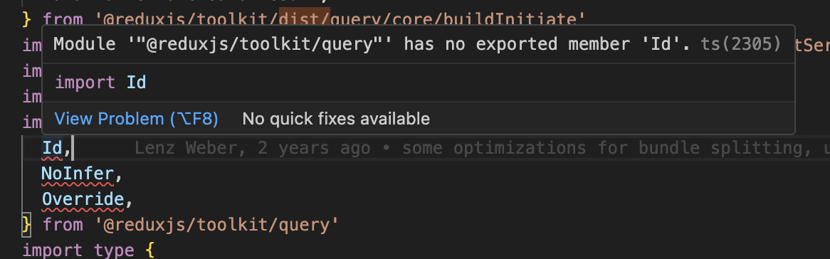 Fix all uses of `/dist/` in type imports · Issue #3516 · reduxjs/redux-toolkit · GitHub