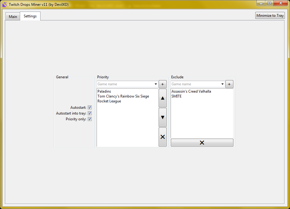[Suggestion] Startup with windows option · Issue #4 · DevilXD/TwitchDropsMiner · GitHub