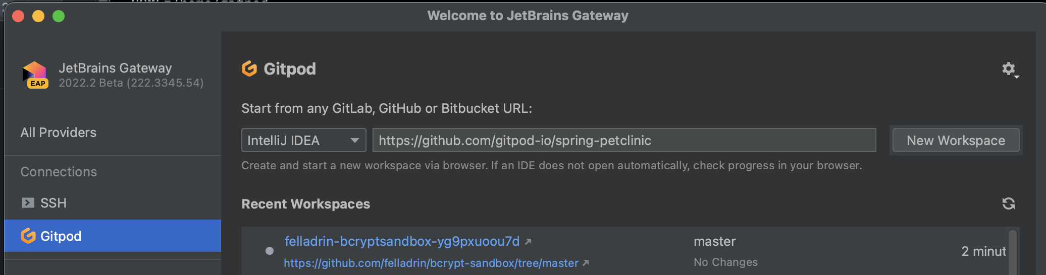 JetBrains Gateway displays headless workspaces when prebuilds are triggered · Issue #11450 ...