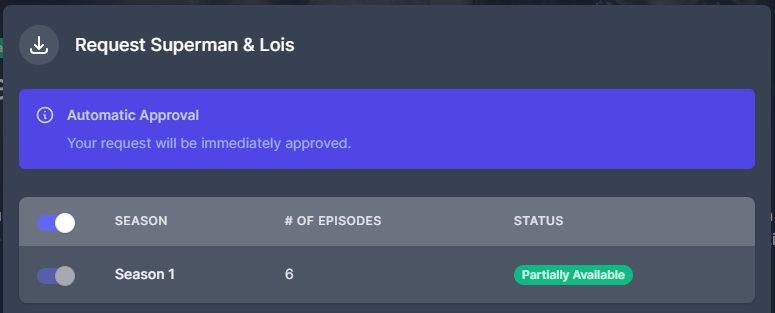 Cannot add TV Shows when partially available. · Issue #373 · sct/overseerr · GitHub