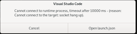 Debug command reports success after vscode reports timeout · Issue ...