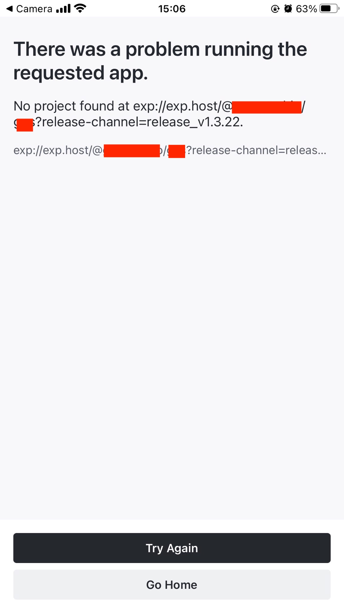 Can't open published after build in Expo Go and delete branch · Issue #1707 · expo/eas-cli · GitHub
