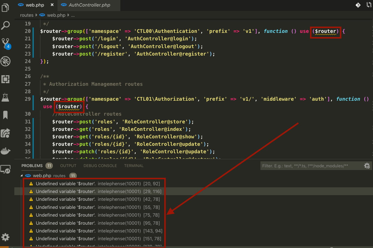 Undefined variable in foreach loop · Issue #462 · bmewburn/vscode-intelephense · GitHub