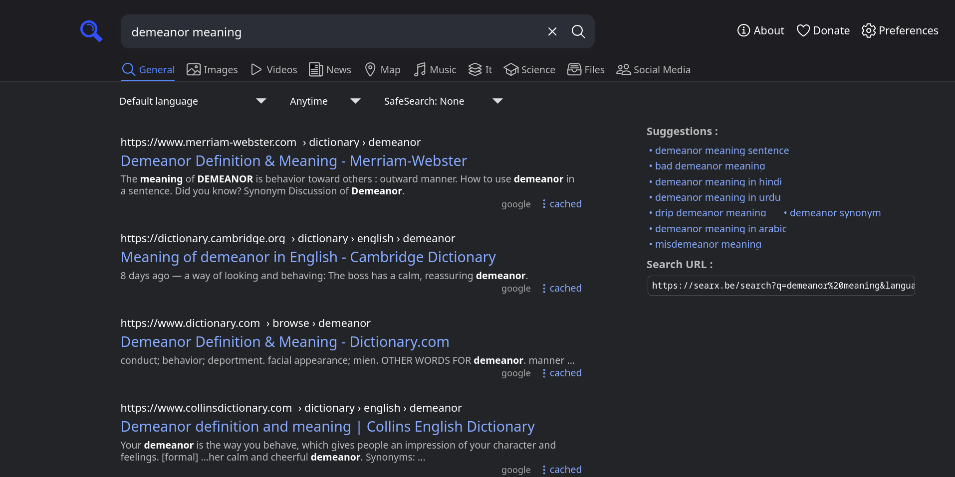 Suggestion Use Meaning As A Special Search Term · Issue 1734 