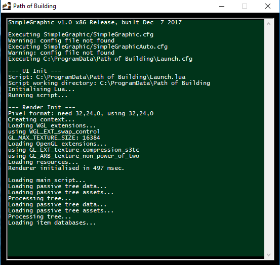 Hanging At Start · Issue 1129 · Openarlpathofbuilding · Github