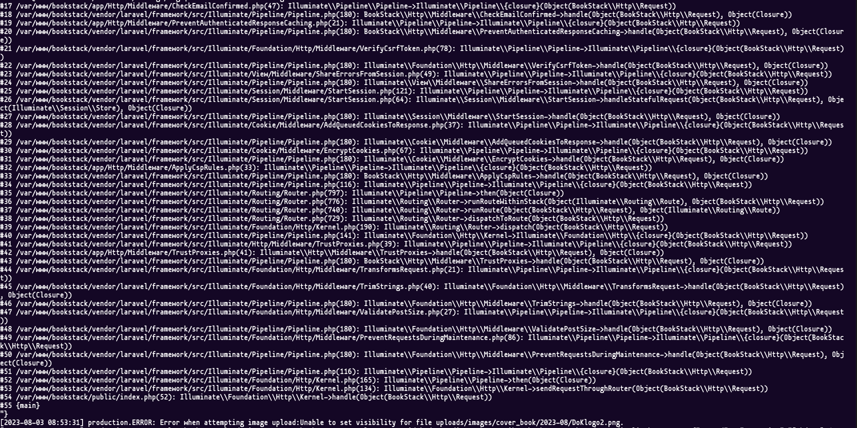 V23 06 2 Upload Images To S3 Doesn T Work · Issue 4420 · Bookstackapp