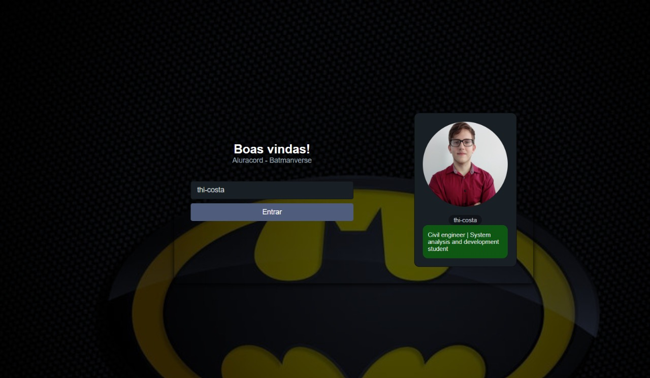 GitHub - thi-costa/aluracord: Projeto criado na Imersão React com a @alura @omariosouto @peas