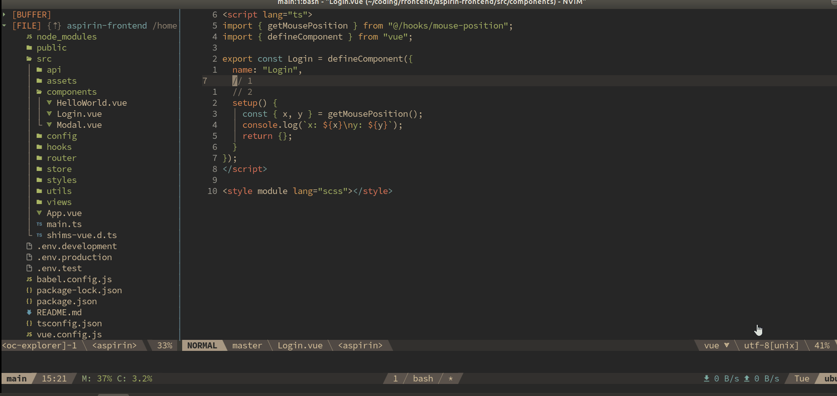 Git status doesn't refresh automatically when :G commit (vim-fugitive command) or commit via ...