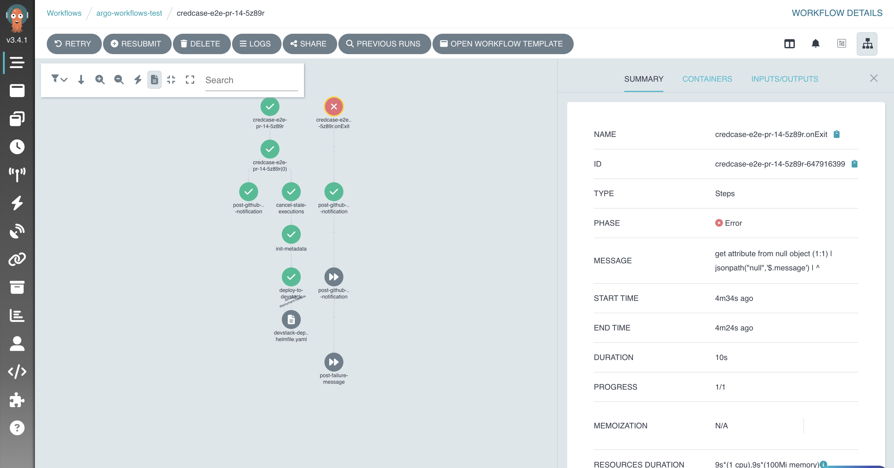 `workflow.failures` doesn't exist in Exit Handler when step succeeds · Issue #9883 · argoproj ...