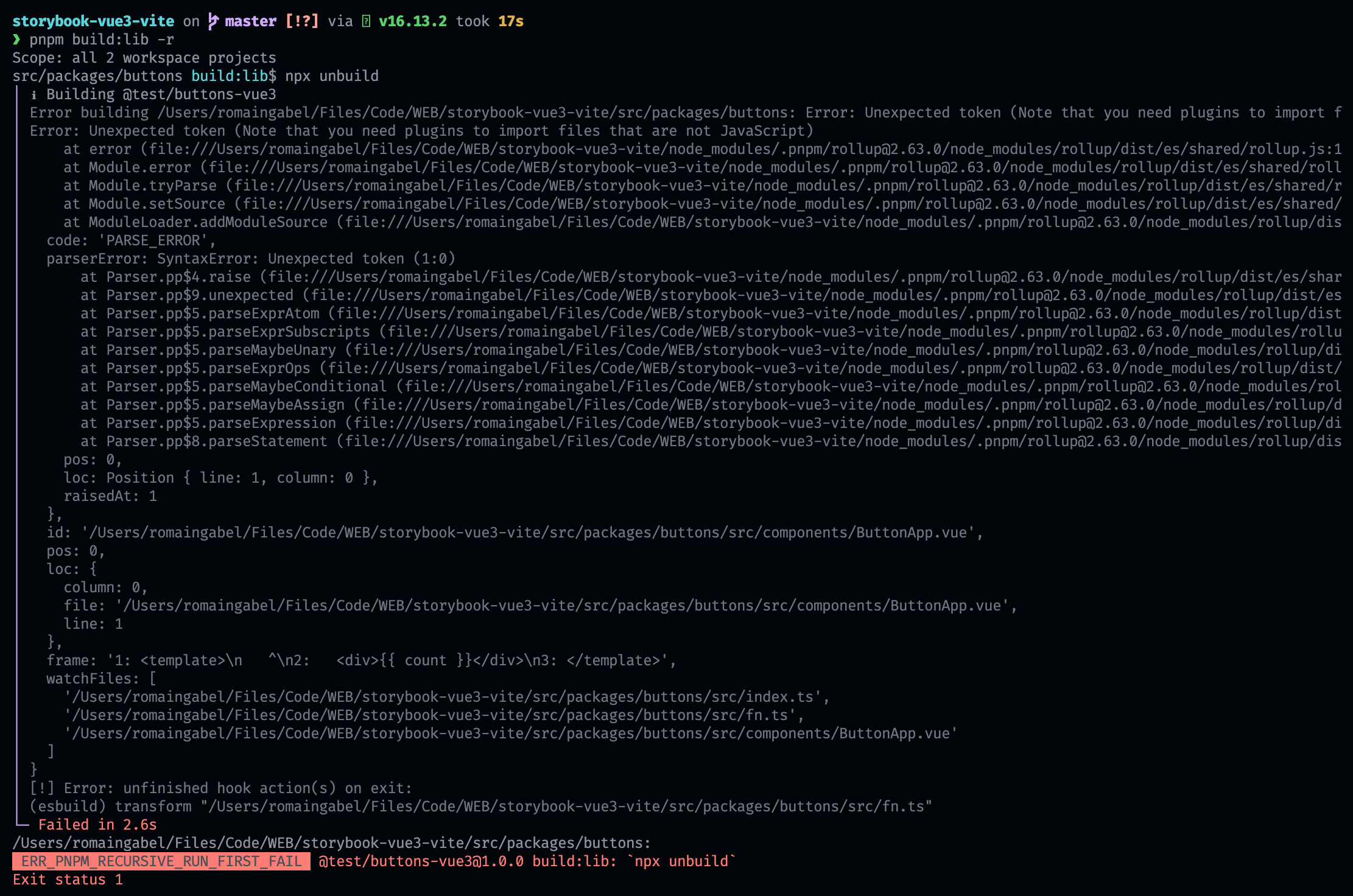 'unbuild' vue ts component to npm · Issue #44 · unjs/unbuild · GitHub