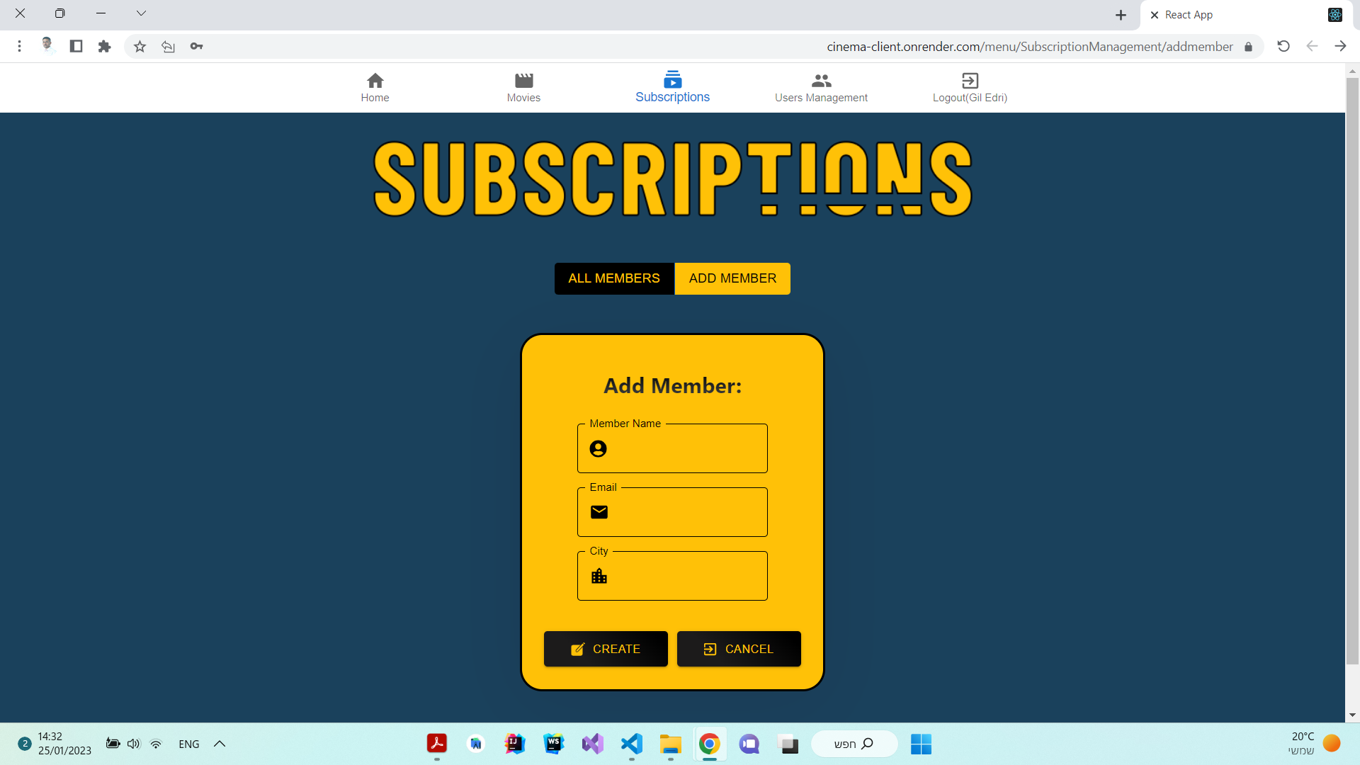 GitHub - giledrix/Cinema-API: Movies & Subscription management Web application - My first MERN ...