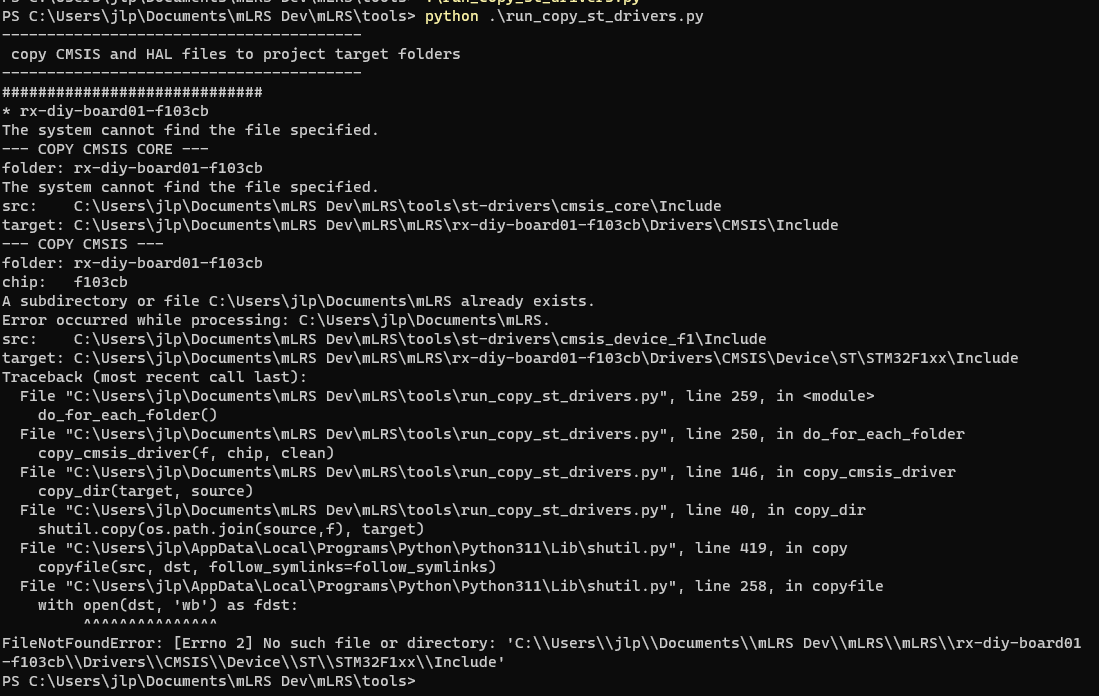 Main branch fails to compile? · Issue #95 · olliw42/mLRS · GitHub
