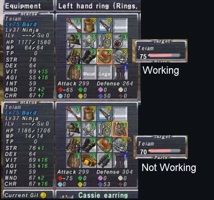 Minstrels Ring Is Not Calculating Hp Or Converts Mp To Hp Gear In Its Formula When 2832