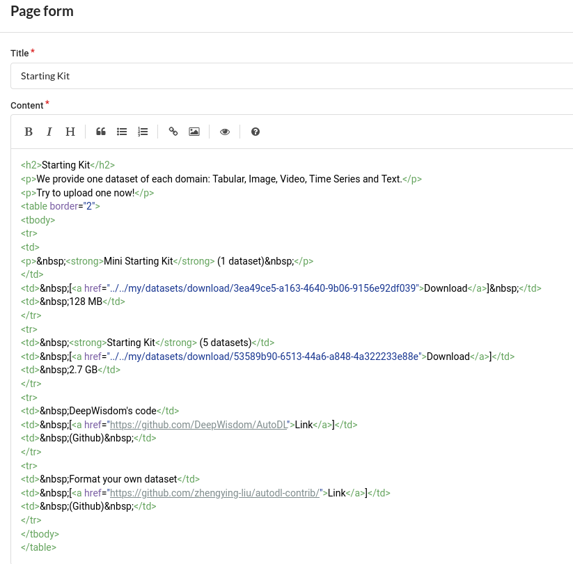 Upload a dump from v1, html pages haven't been interpreted by v2 · Issue #589 · codalab ...