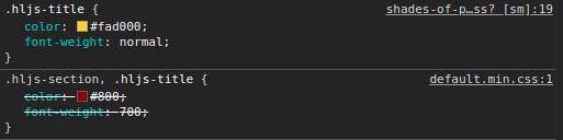Styles once deployed are different than locally · Issue #2842 · highlightjs/highlight.js · GitHub
