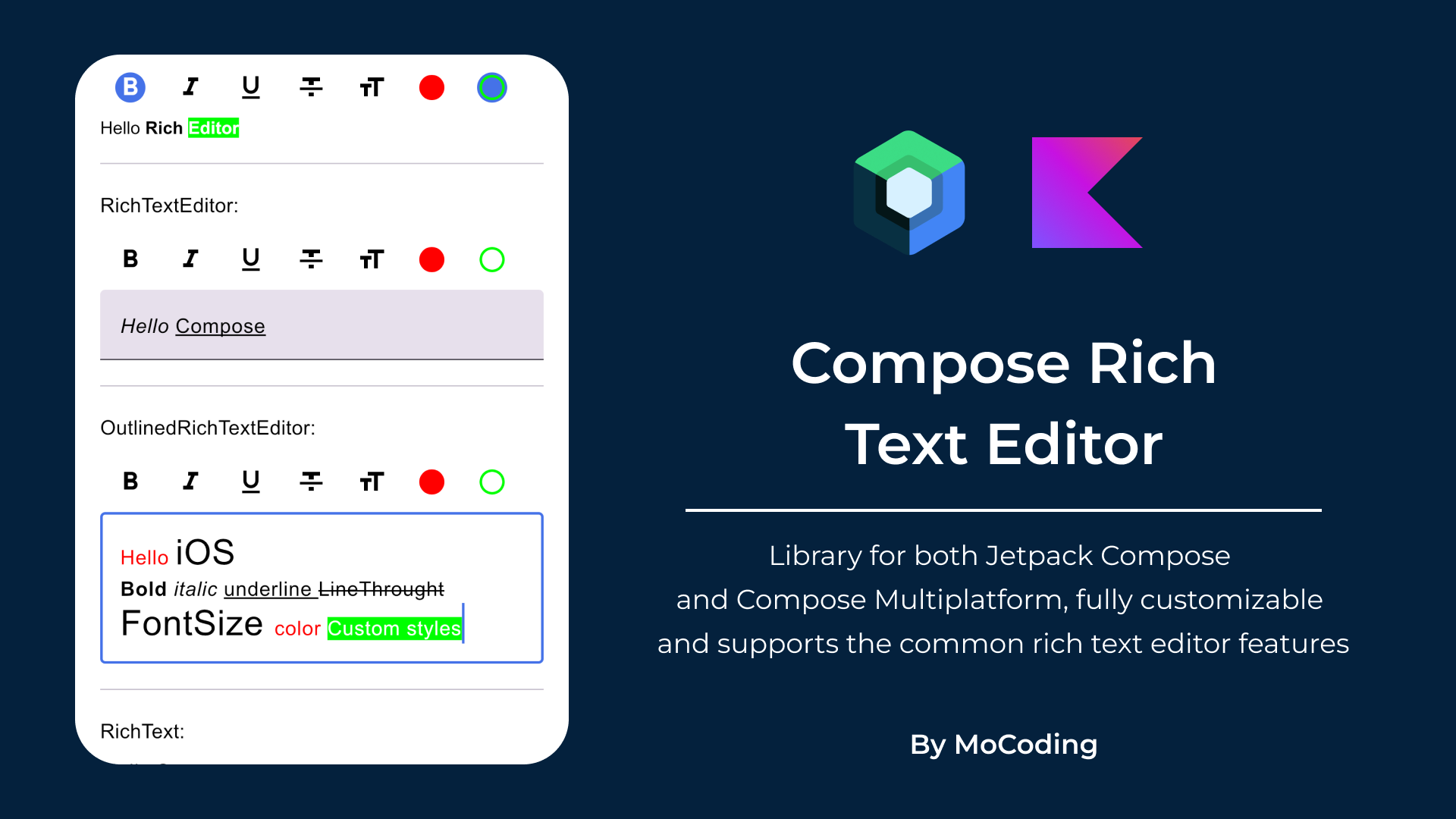 Compose Rich Editor A Rich Text Editor Library codeKK AndroidOpen Source Website