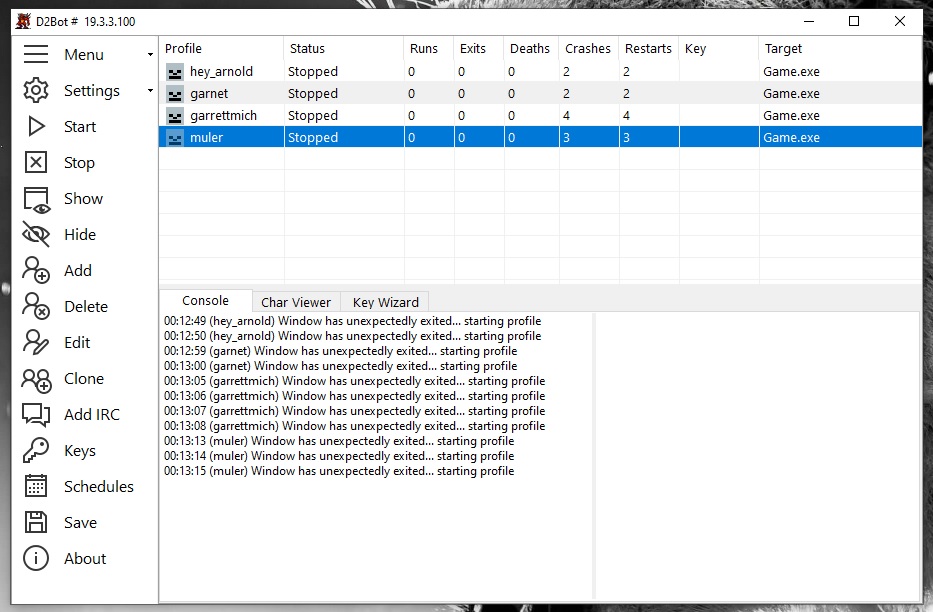 opening and crashing continuously. · Issue #2139 · kolton/d2bot-with-kolbot · GitHub