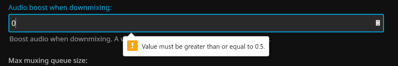 [Issue]: Playback setting Audio boost when downmixing cannot be set to ...