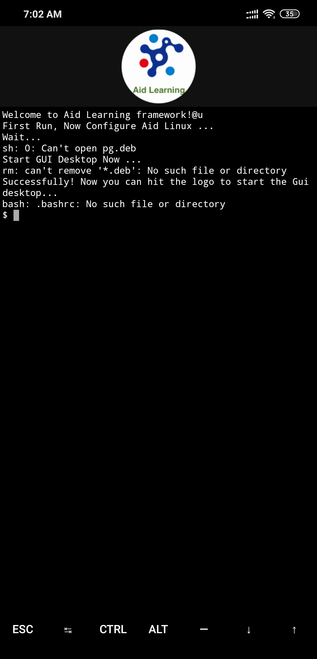 Not Opening anything · Issue #62 · aidlearning/AidLearning-FrameWork · GitHub