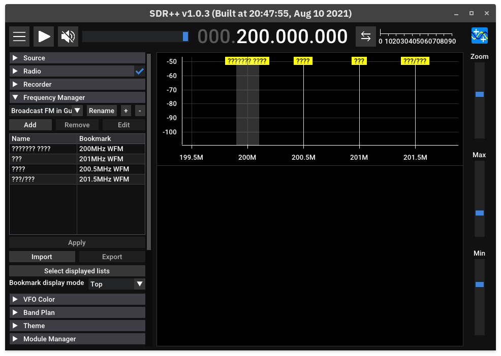 Unicode support in bookmark names · Issue #275 · AlexandreRouma/SDRPlusPlus · GitHub