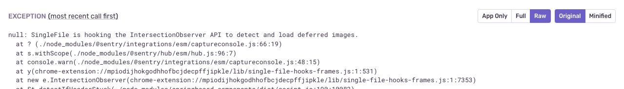 CaptureConsole Integration breaks denyUrls and project level InboundFilters · Issue #5560 ...