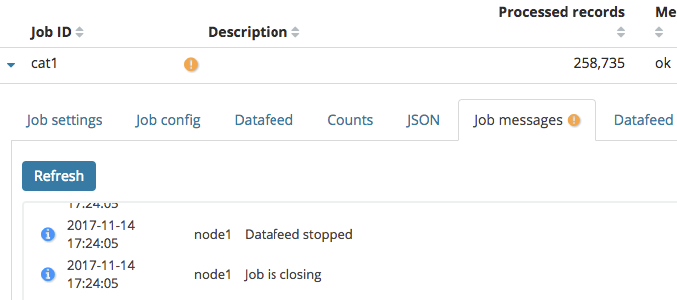 [ML] Ability to clear warning icon from job list · Issue #18328 · elastic/kibana · GitHub