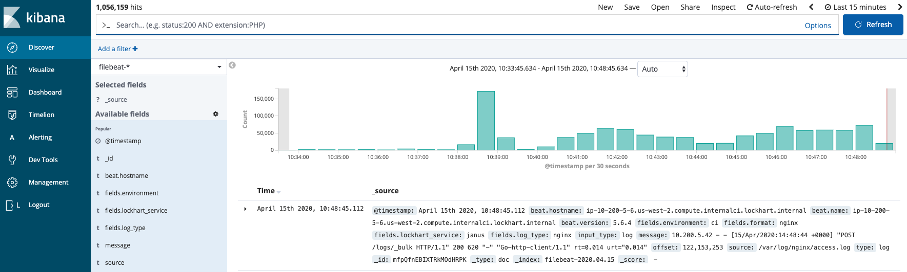 Histogram not showing anymore! · Issue #65874 · elastic/kibana · GitHub