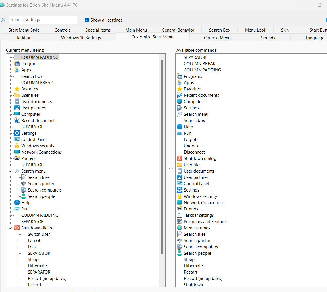 Downloads folder missing · Issue #1225 · Open-Shell/Open-Shell-Menu · GitHub