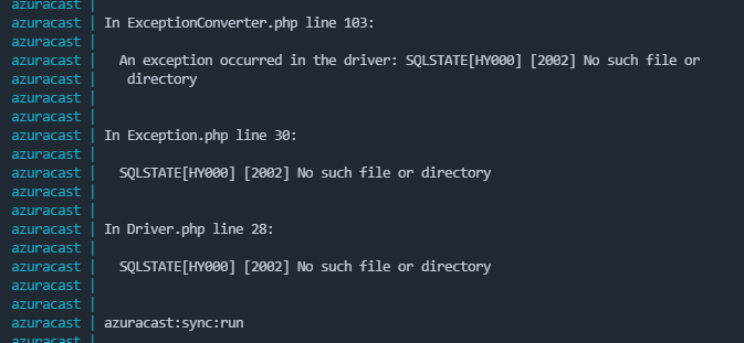 MariaDB unexpected crash - An exception occurred in the driver SQLSTATE [2002] - No such file or ...