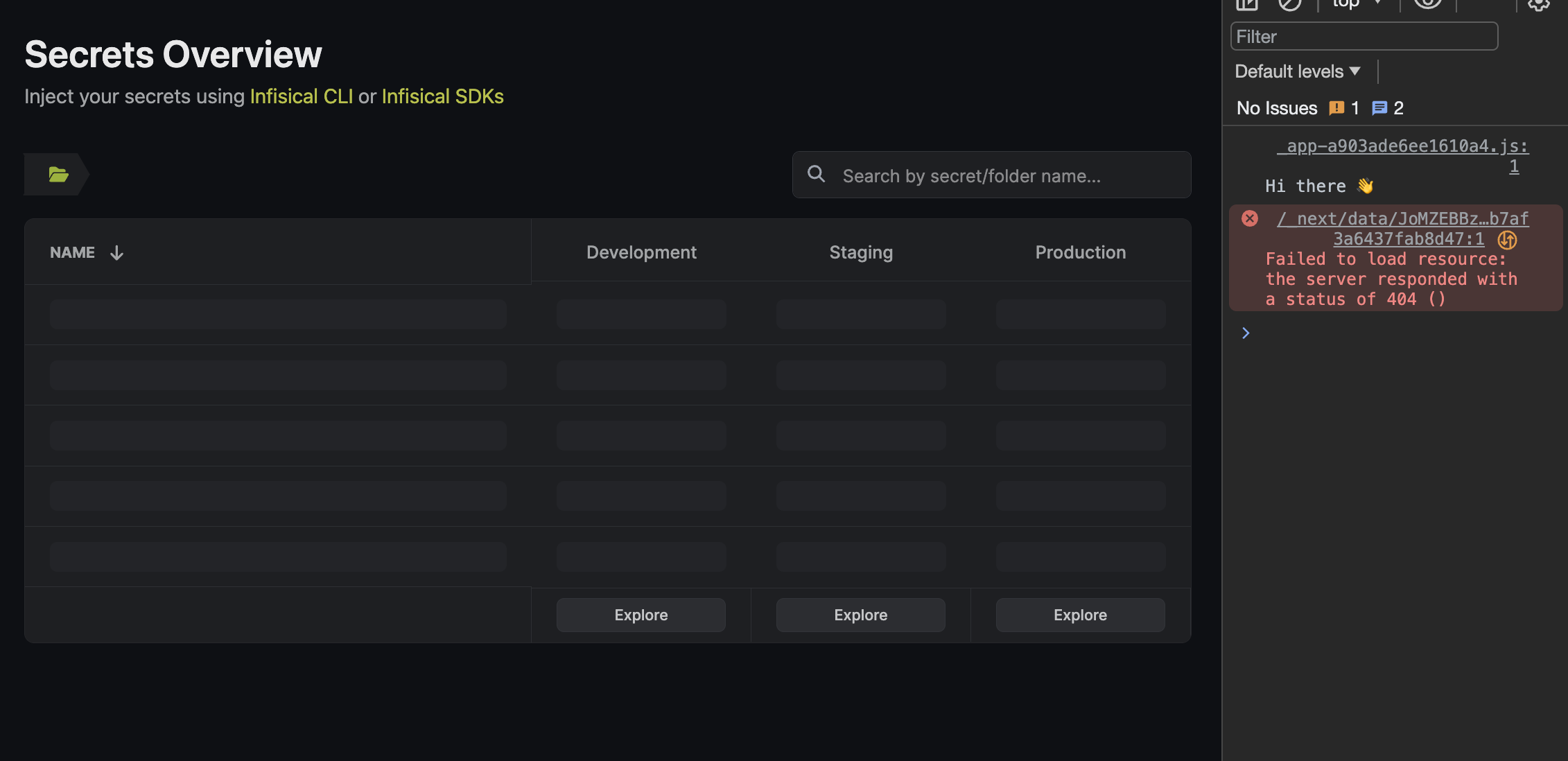 [ENG-222] Unable to access one project, but can access another · Issue #1149 · Infisical ...