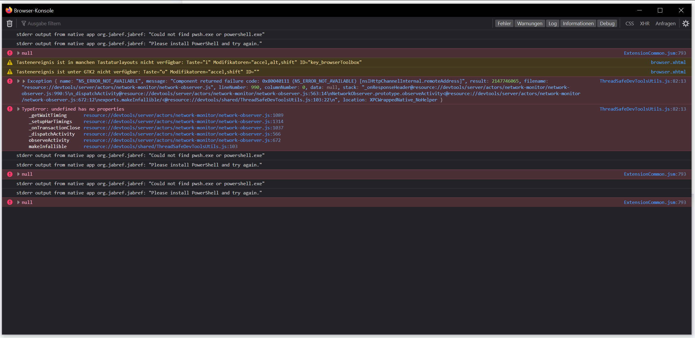 Error connecting to jabref - powershell issue · Issue #449 · JabRef/JabRef-Browser-Extension ...