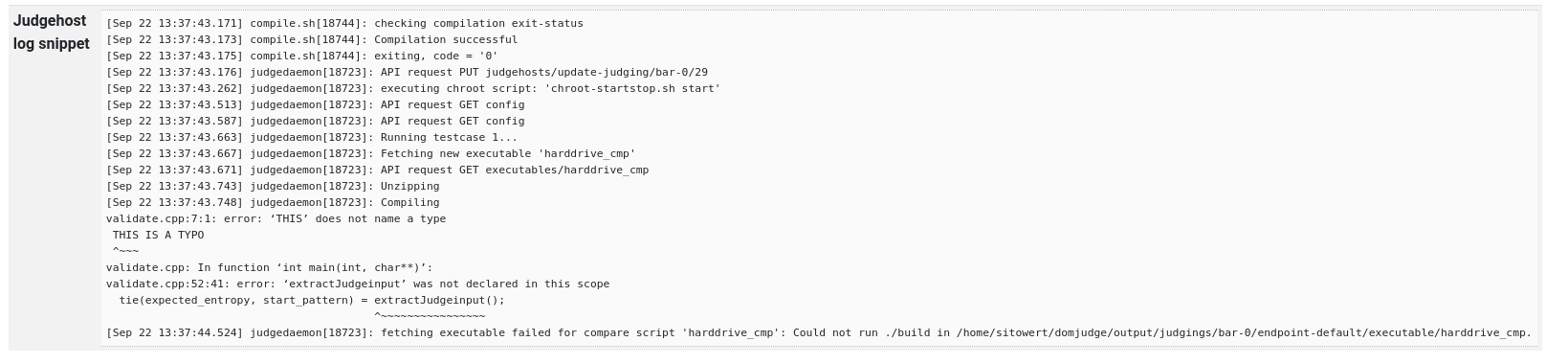 More debug info on `could not run ./build` internal error · Issue #626 · DOMjudge/domjudge · GitHub