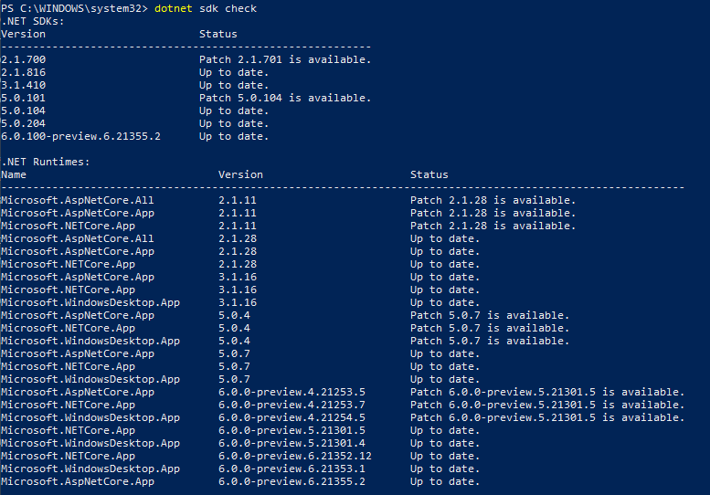 Workload list should show update available · Issue #17484 · dotnet/sdk · GitHub