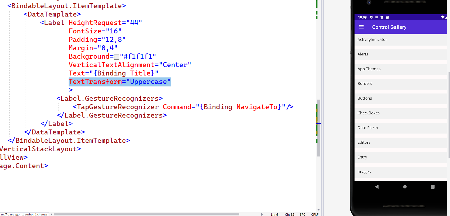 [Bug] Label TextTransform doesn't work · Issue #2969 · dotnet/maui · GitHub