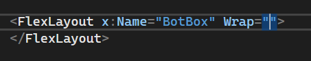 FlexLayout property values don't have intellisense · Issue #6325 ...