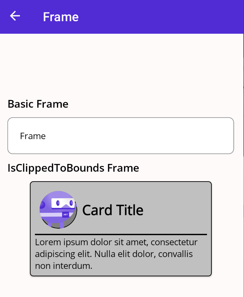 [Android] Frame using IsClippedToBounds not rendering · Issue #4077 · dotnet/maui · GitHub