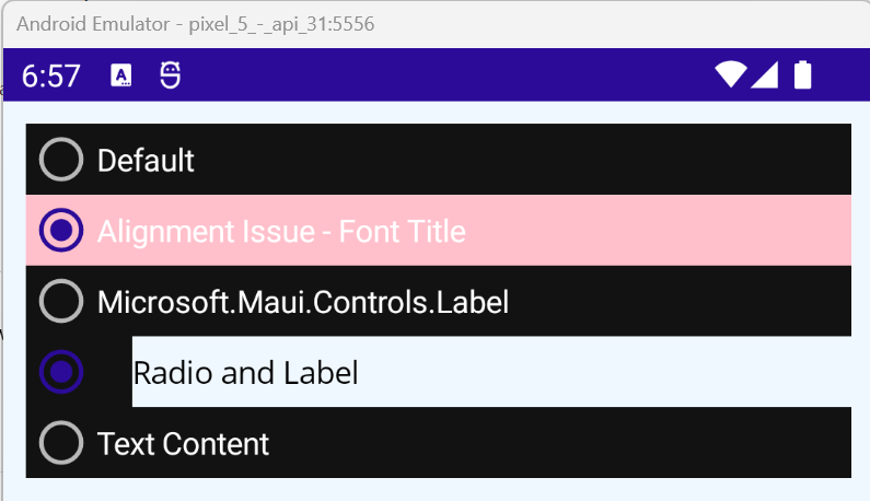 RadioButton.Content renders type on Android · Issue #4683 · dotnet/maui ...