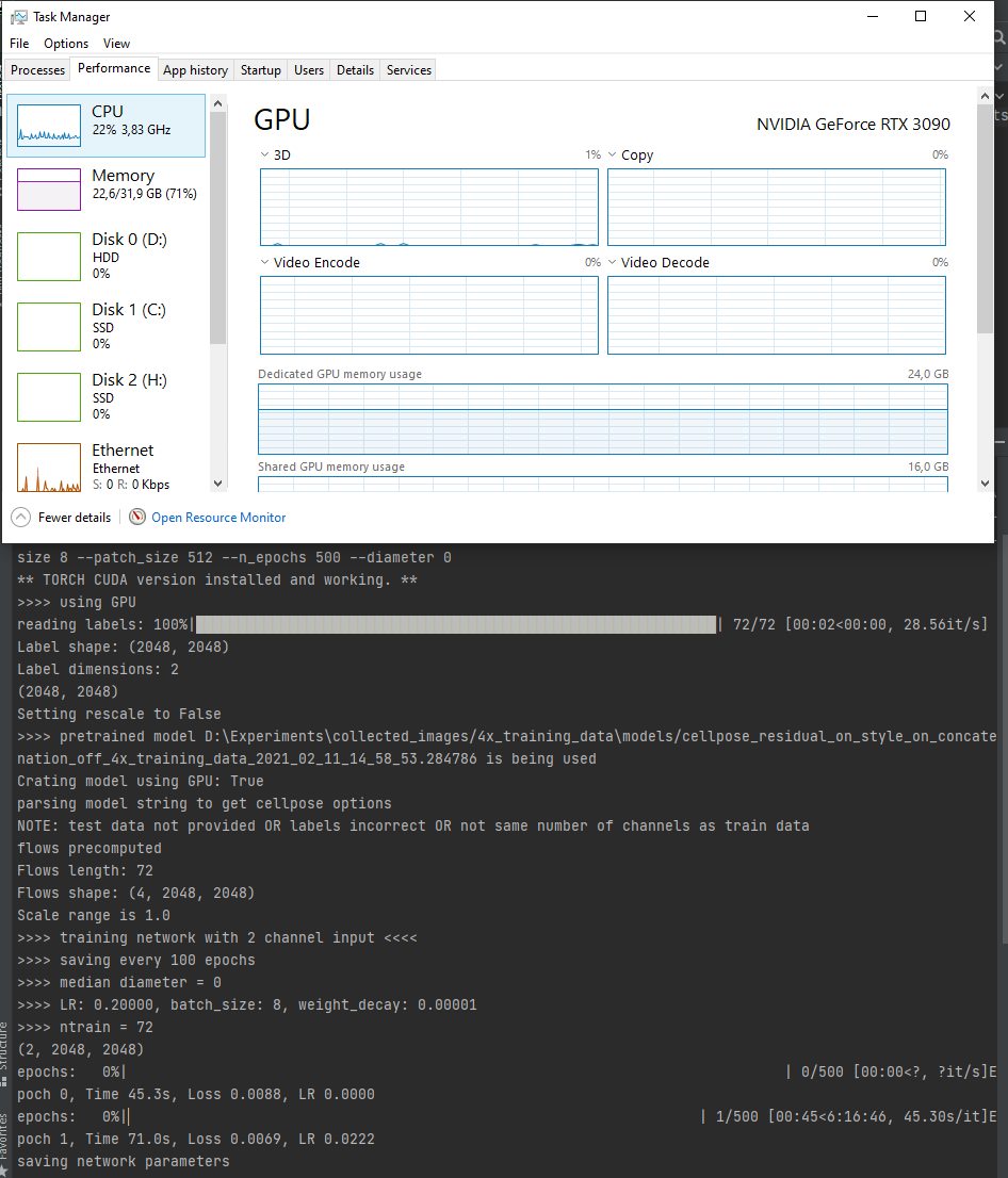 GPU usage during training · Issue #202 · MouseLand/cellpose · GitHub