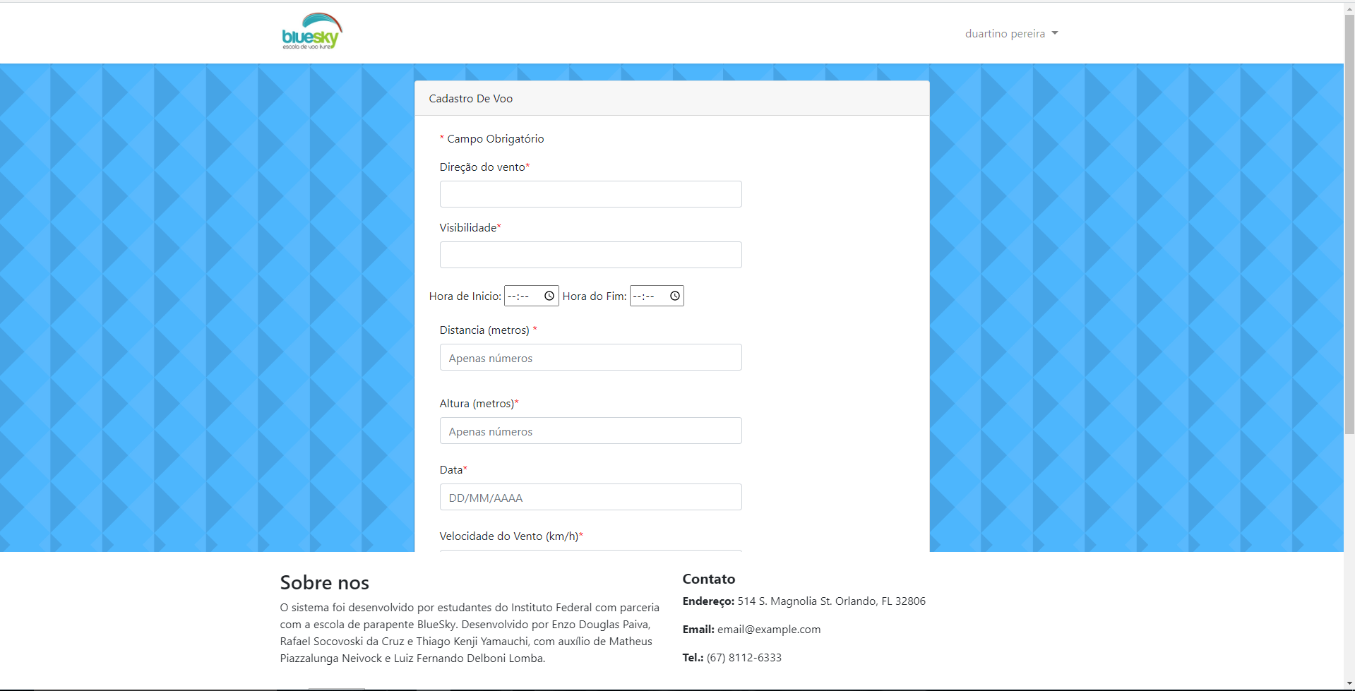 GitHub - enzodpaiva/Flybook: Flight monitoring system, made for paragliding pilots and others ...