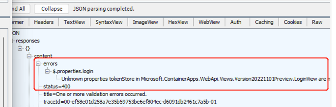 Azurermcontainerapp Deploys Unsupported Property Related To Tokenstore · Issue 22201