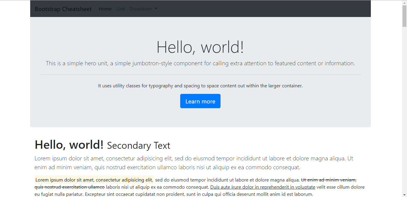 GitHub - dadailisan/learning-bootstrap: bootstrap cheat sheet(needs updating)