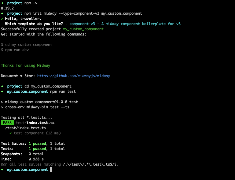 自定义组件,文档是错的 · Issue 2971 · Midwayjs Midway · Github