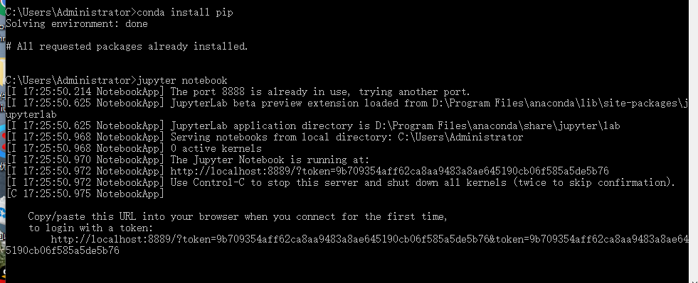 Jupter note book not launch both in Anaconda Navigator and Prompt ...
