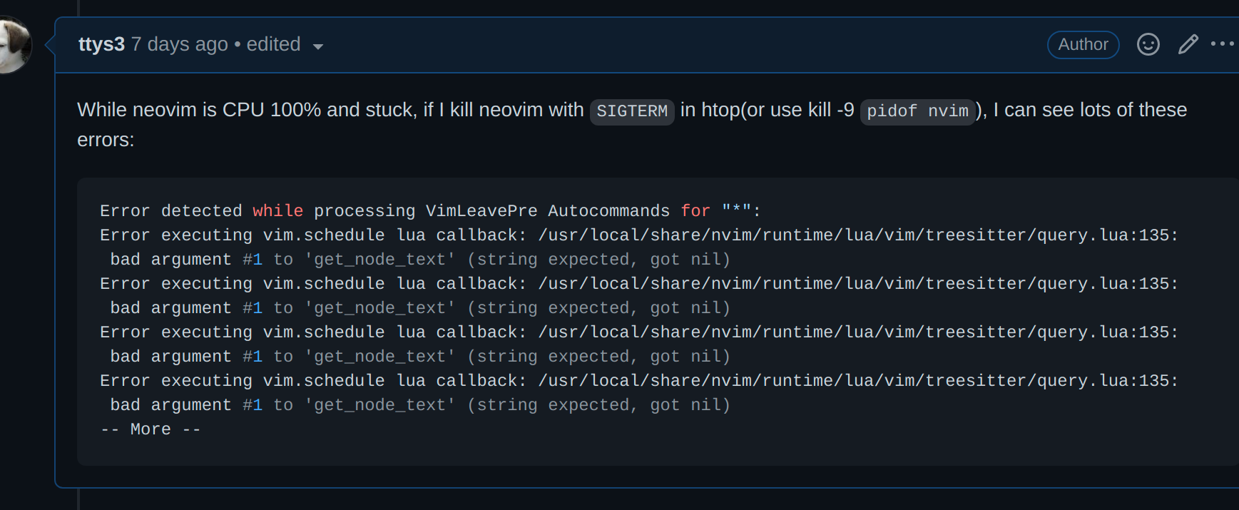 Performance issues · Issue #5 · p00f/nvim-ts-rainbow · GitHub