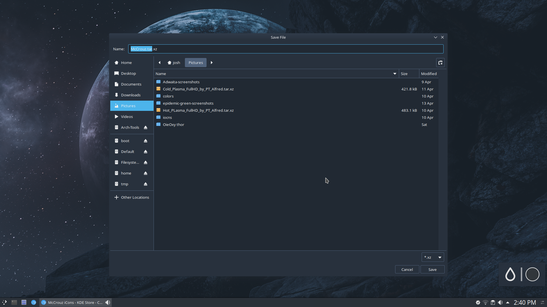 GitHub - freefreeno/Moon-Rock-Arch-Plasma-theme-gtk-theme-and-color ...