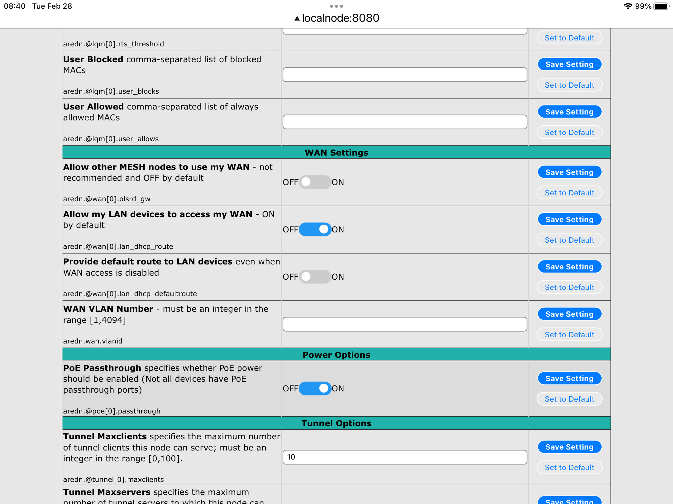 hAP ac3: PoE Passthrough Active In “Advanced Configuration” Menu · Issue #737 · aredn/aredn · GitHub