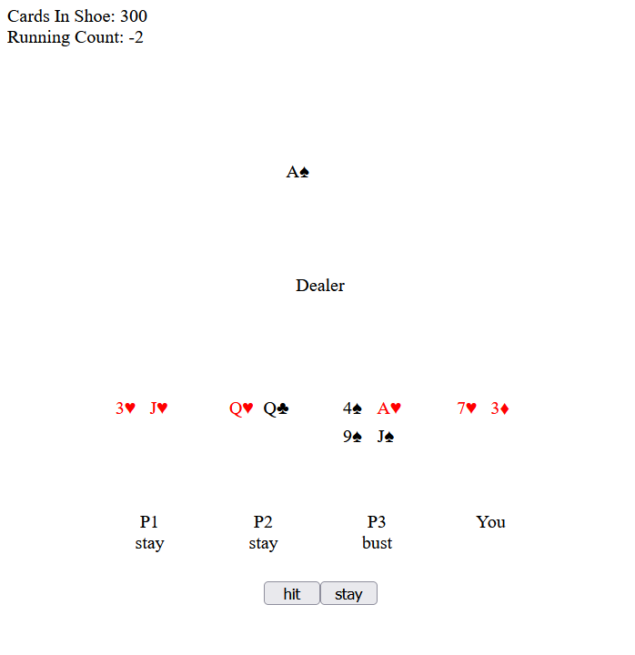 GitHub - mmazh/BlackJack: BlackJack with card counter