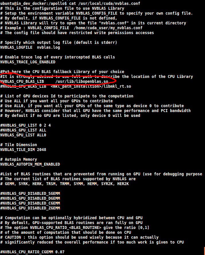 How to set the path of NVBLAS_CPU_BLAS_LIB? · Issue #6013 · ApolloAuto ...