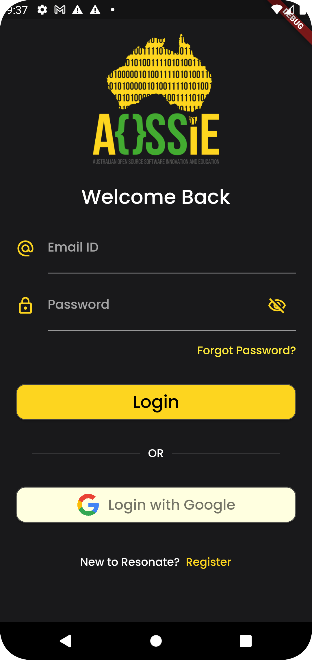 Ui Implement App Screens · Issue 47 · Aossie Org Resonate · Github